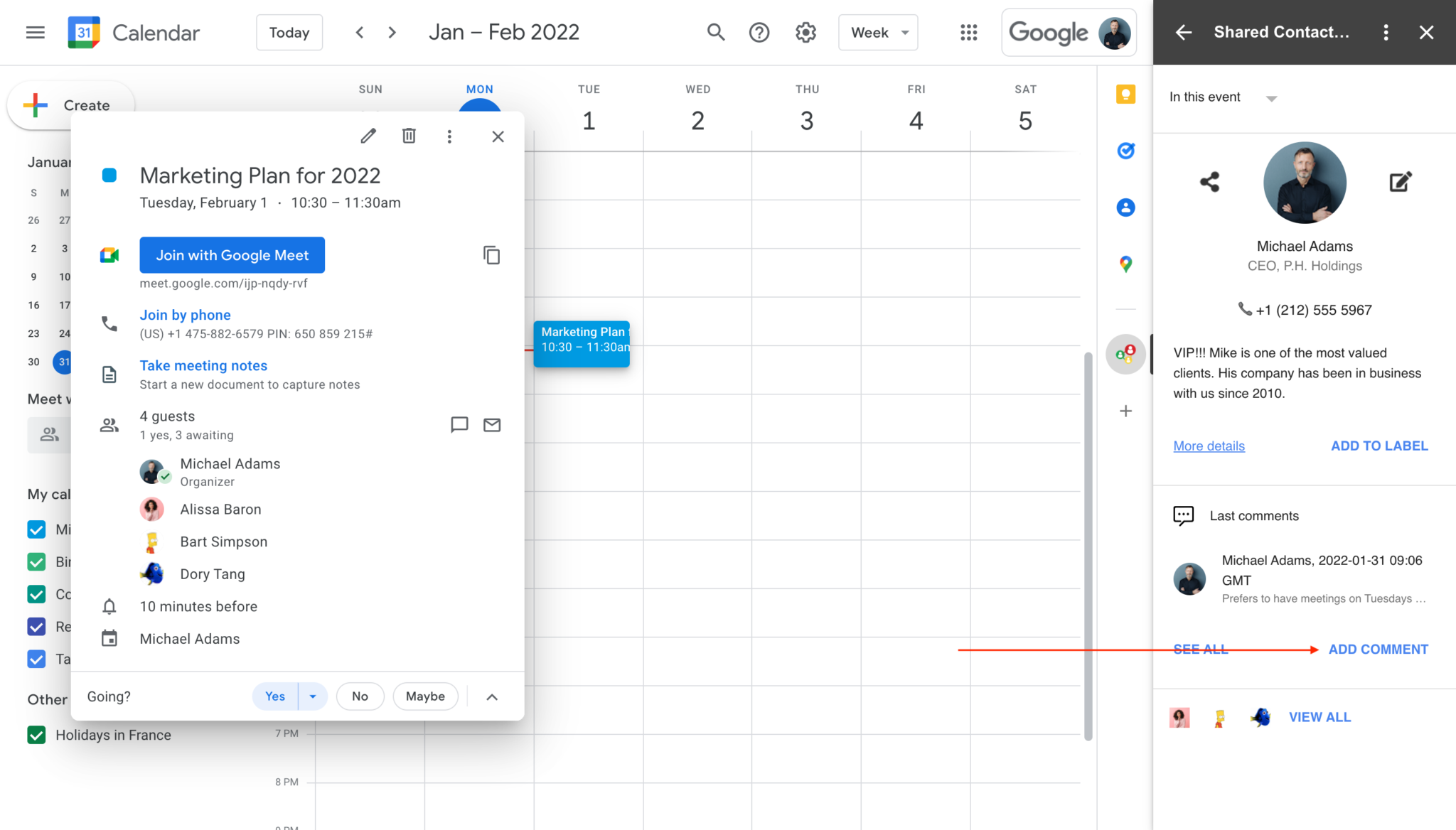 How to Comment on a Google Contact - Tutorial
