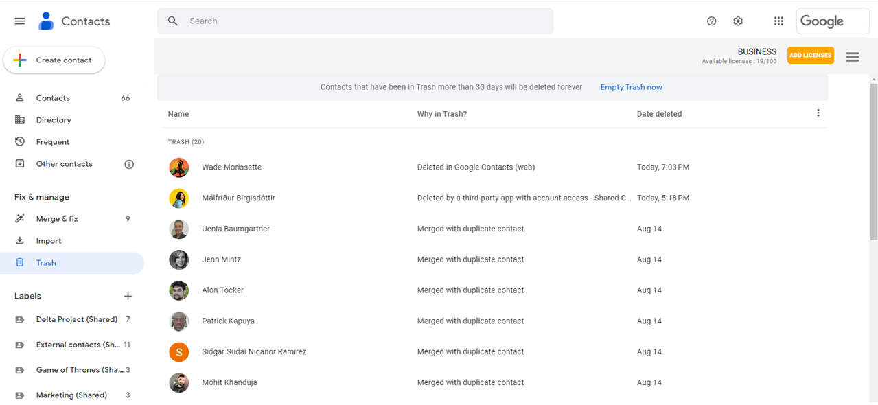 A Guide To Google Contacts Best Practices Shared Contacts